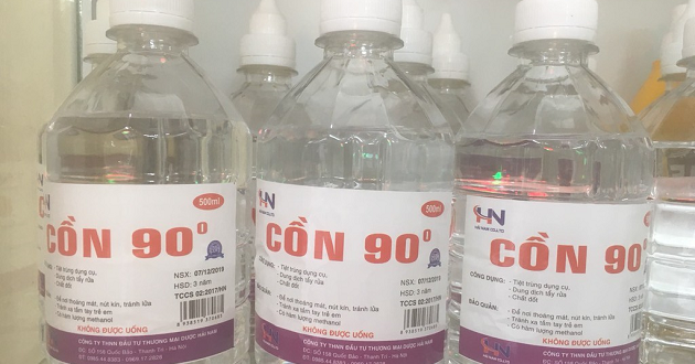 Cồn 90 độ có tác dụng gì, giá bao nhiêu, đốt có cháy không? - VnAsk.com